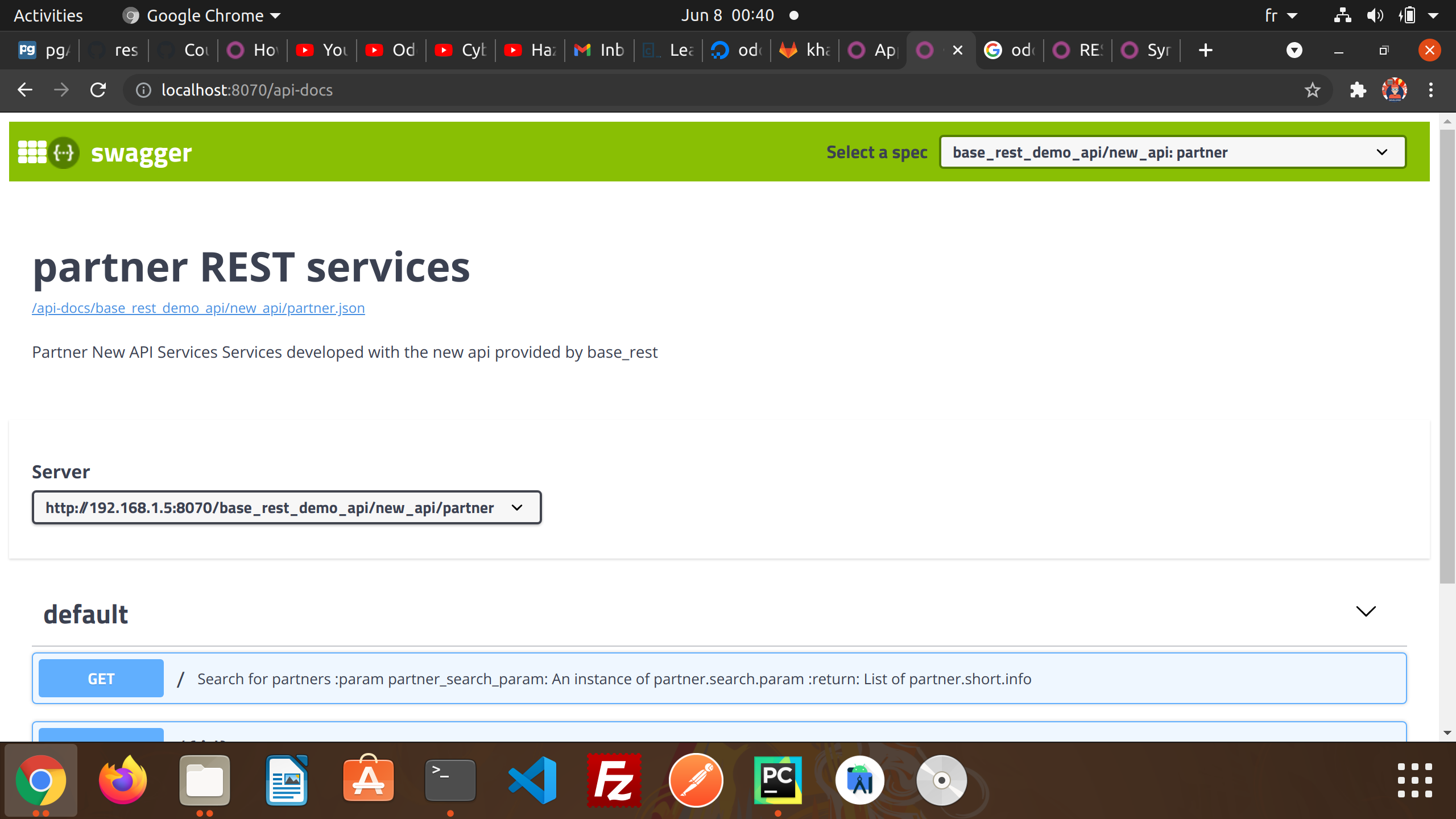 Could not render e, see the console. · Issue #162 · OCA/rest-framework · GitHub