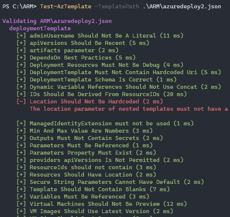 Different results based on filename · Issue #176 · Azure/arm-ttk · GitHub