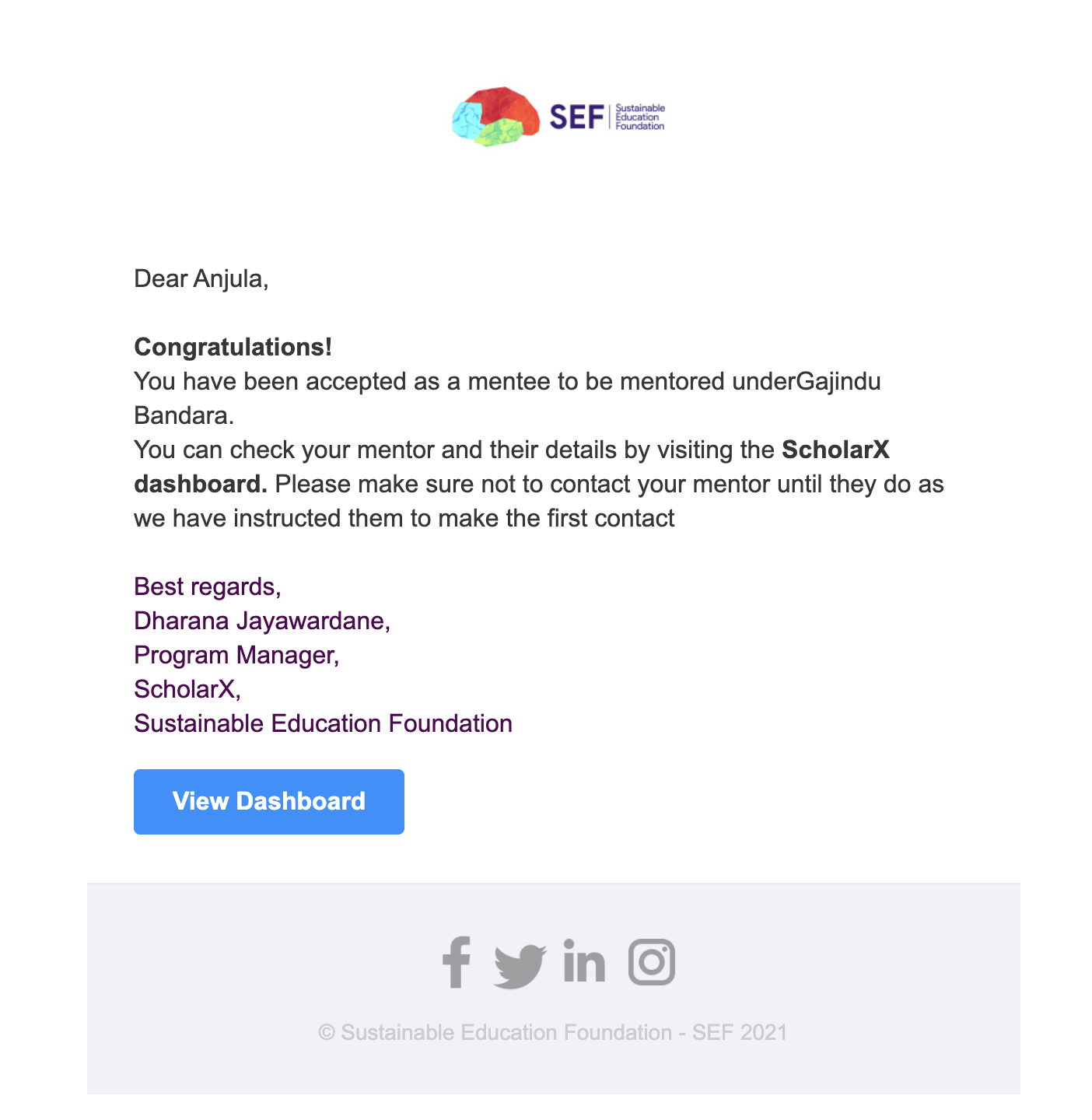 Missing space in selected mentee email · Issue #287 · sef-global/scholarx-backend-v1 · GitHub