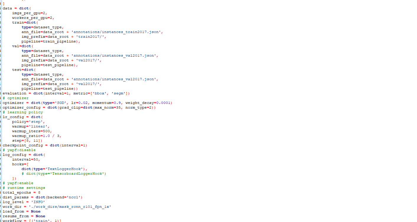 bbox mAP =0. I used the same dataset on the yolact, and the result is ...