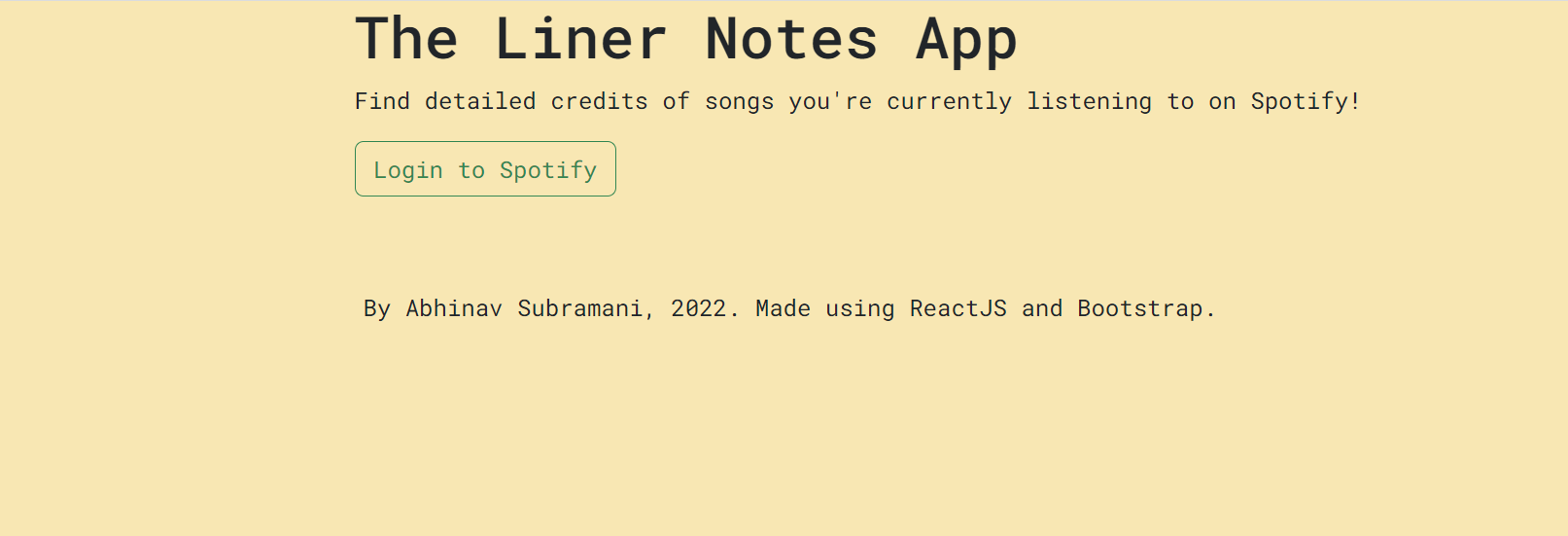GitHub - obhinov/liner-notes-app: Liner Notes: A ReactJS app that gives ... GitHub - obhinov/liner-notes-app: Liner Notes: A ReactJS app that gives ...