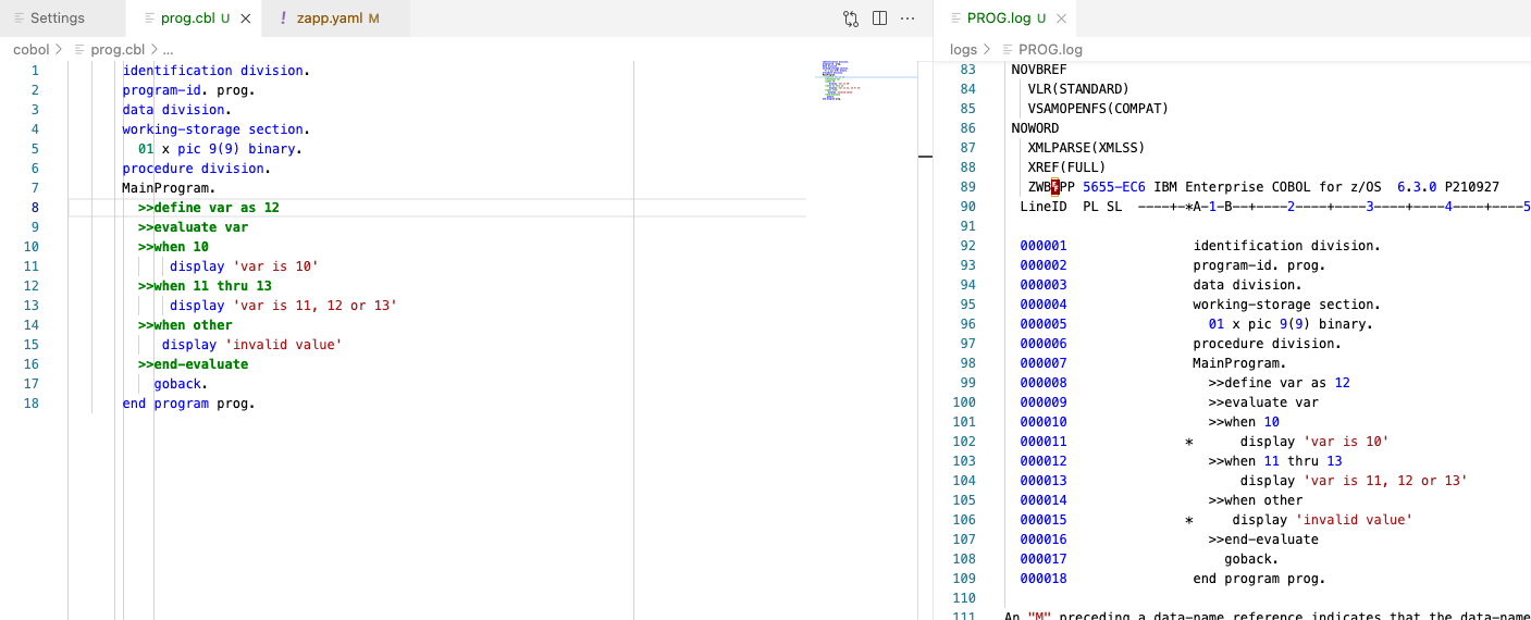 All languages (COBOL first) - Function to expand COPY/INCLUDE in a temporary working source file ...