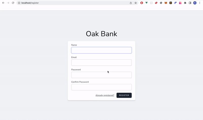 GitHub - renars-ozols/oak-bank