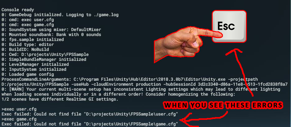 level_00: user.cfg, game.cfg not found · Issue #9 · Unity-Technologies/FPSSample · GitHub