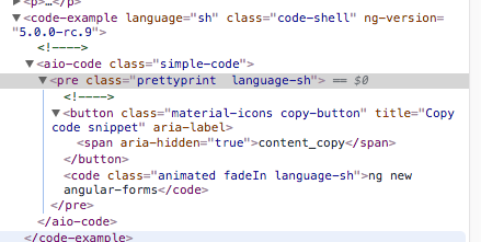 Font color wrong in terminal snippets in docs · Issue #20867 · angular/angular · GitHub