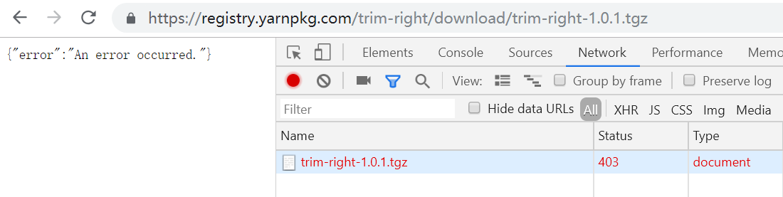 How to fix 403 Forbidden Error in an old repository · Issue #7240 · yarnpkg/yarn · GitHub