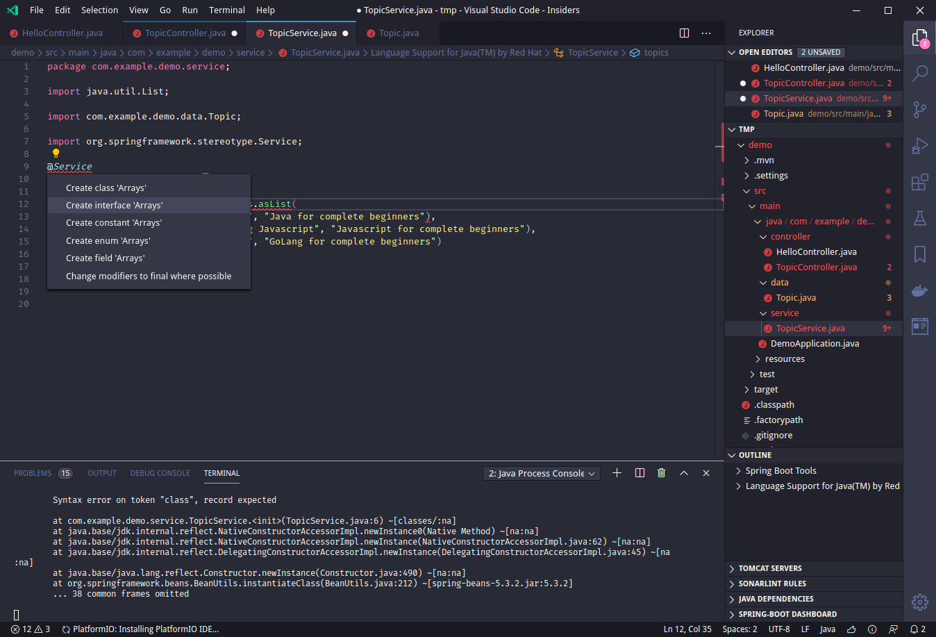 Suggesting incorrect fix · Issue #113697 · microsoft/vscode · GitHub