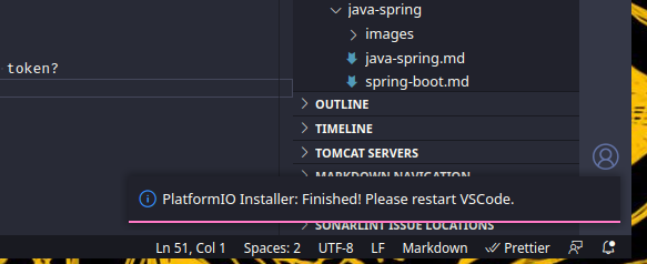 Allow close on popup message · Issue #3016 · platformio/platformio-vscode-ide · GitHub