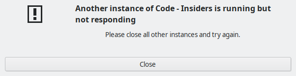 crashed other running instance when opening a new instance · Issue ...