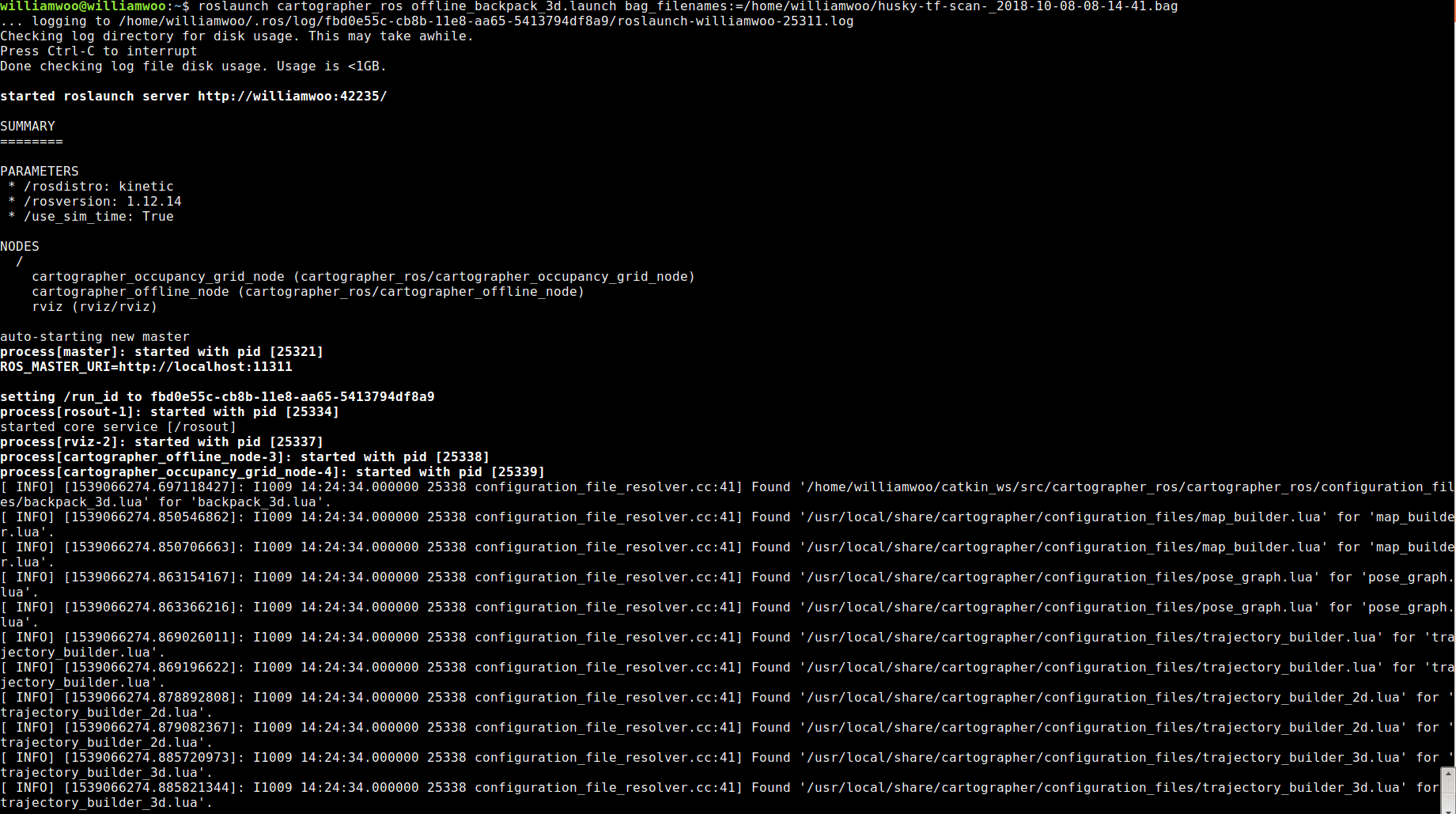 Cartographer 3D with IMU, 1 Velodyne-16 LiDAR. No map output · Issue ...