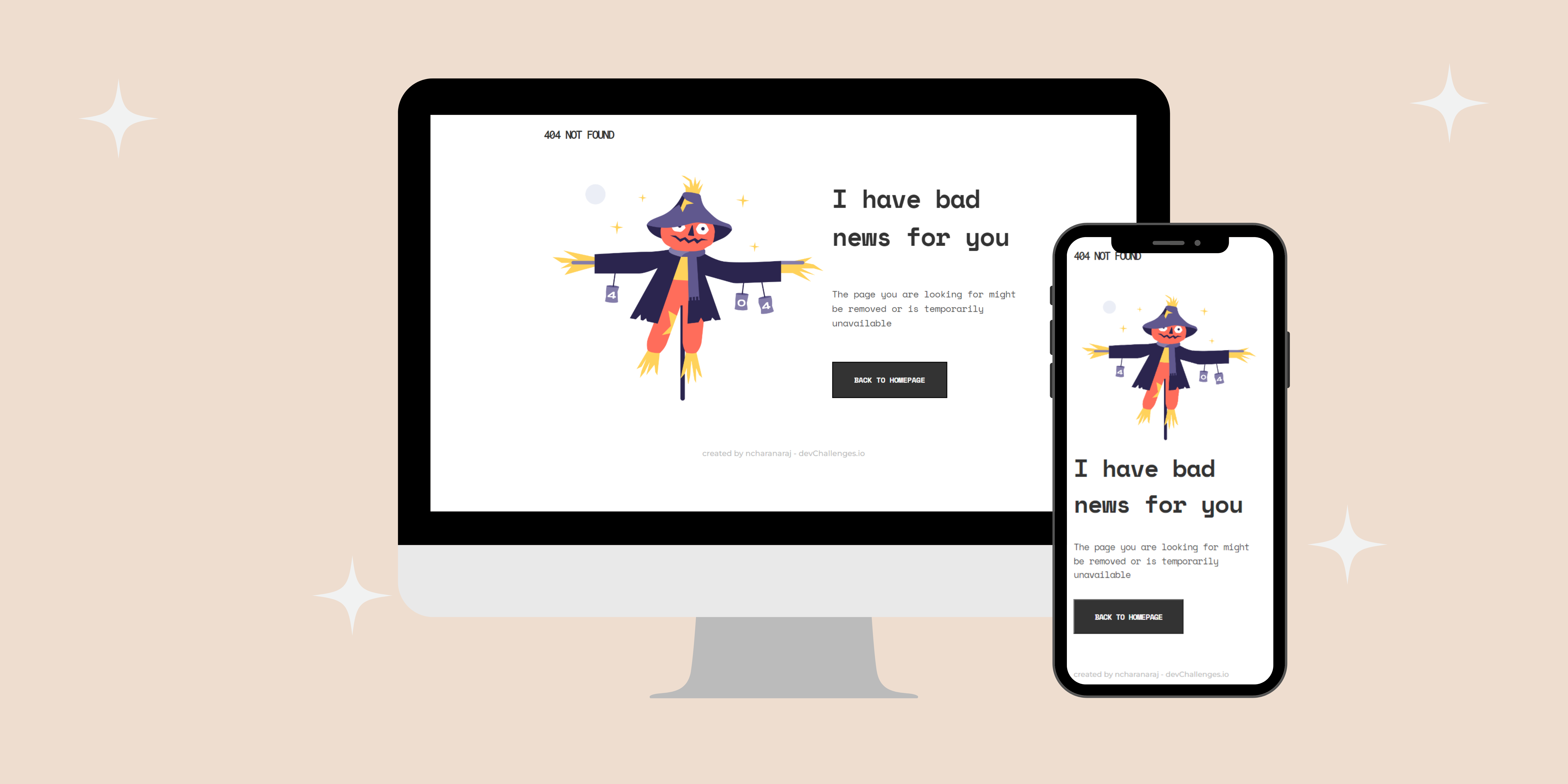 GitHub - ncharanaraj/404-Page: This 404 Not Found was created as a submission to a DevChallenges ...