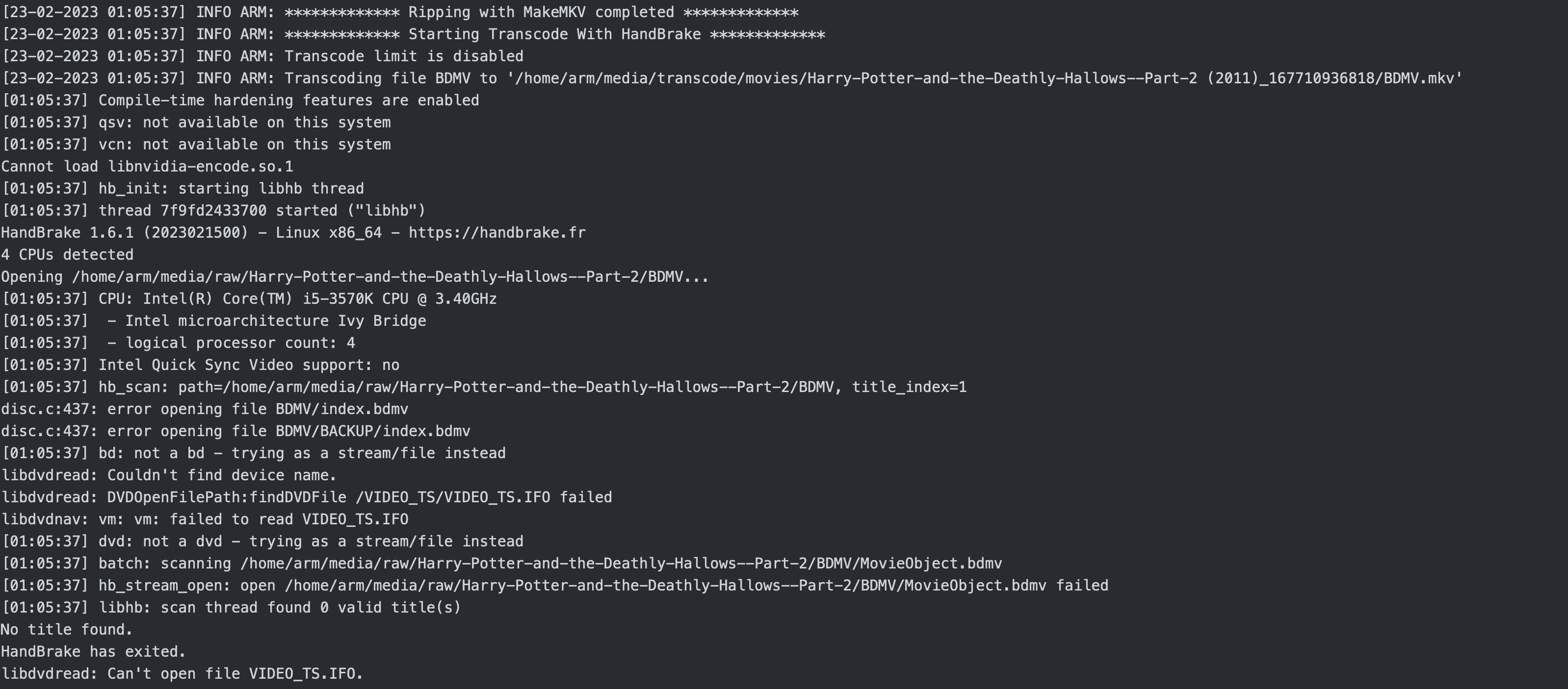 🐋 HW transcoding with NVENC · Issue #721 · automatic-ripping-machine/automatic-ripping-machine ...