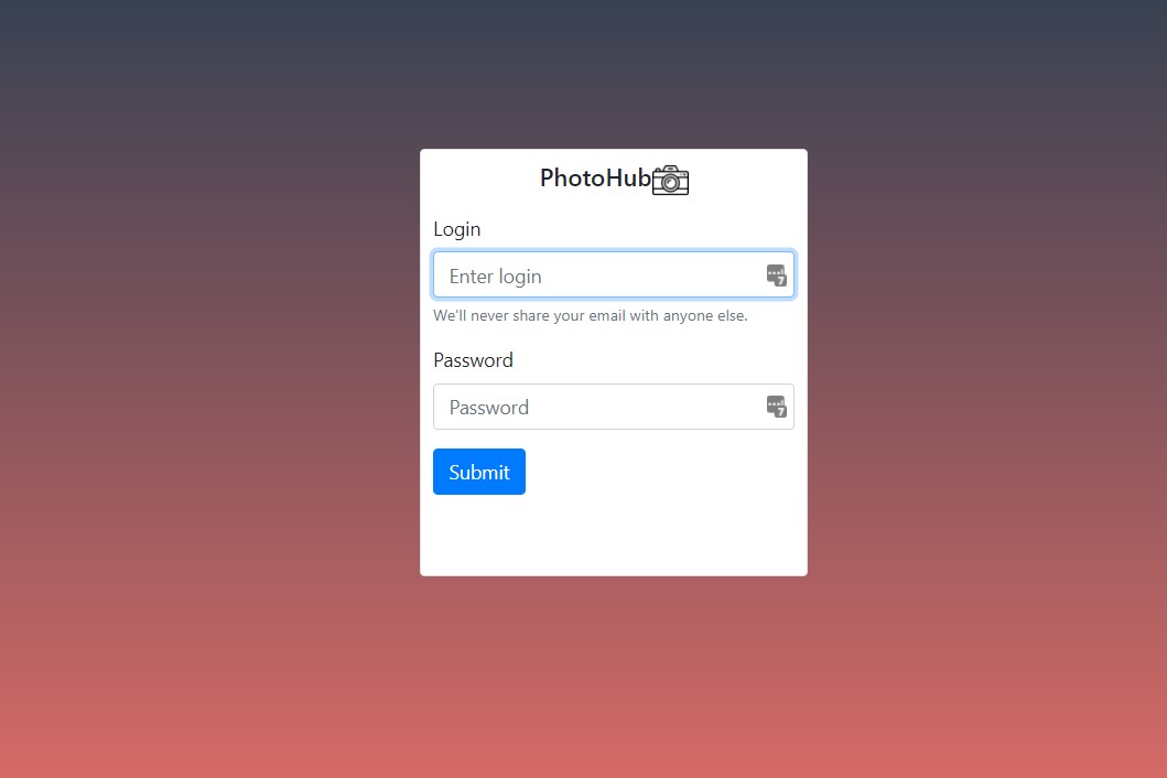 GitHub - AleksandraBogusz/photo-hub