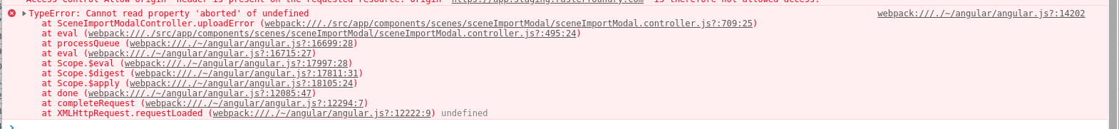 Failed Remote File Scene Upload Results In Javascript Error · Issue 4060 · Raster Foundry