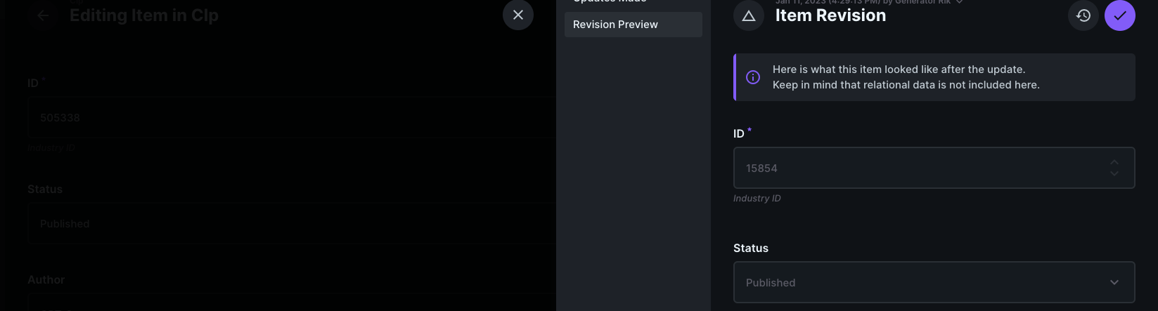 Item take revision of other item on updateMany · Issue #17091 · directus/directus · GitHub