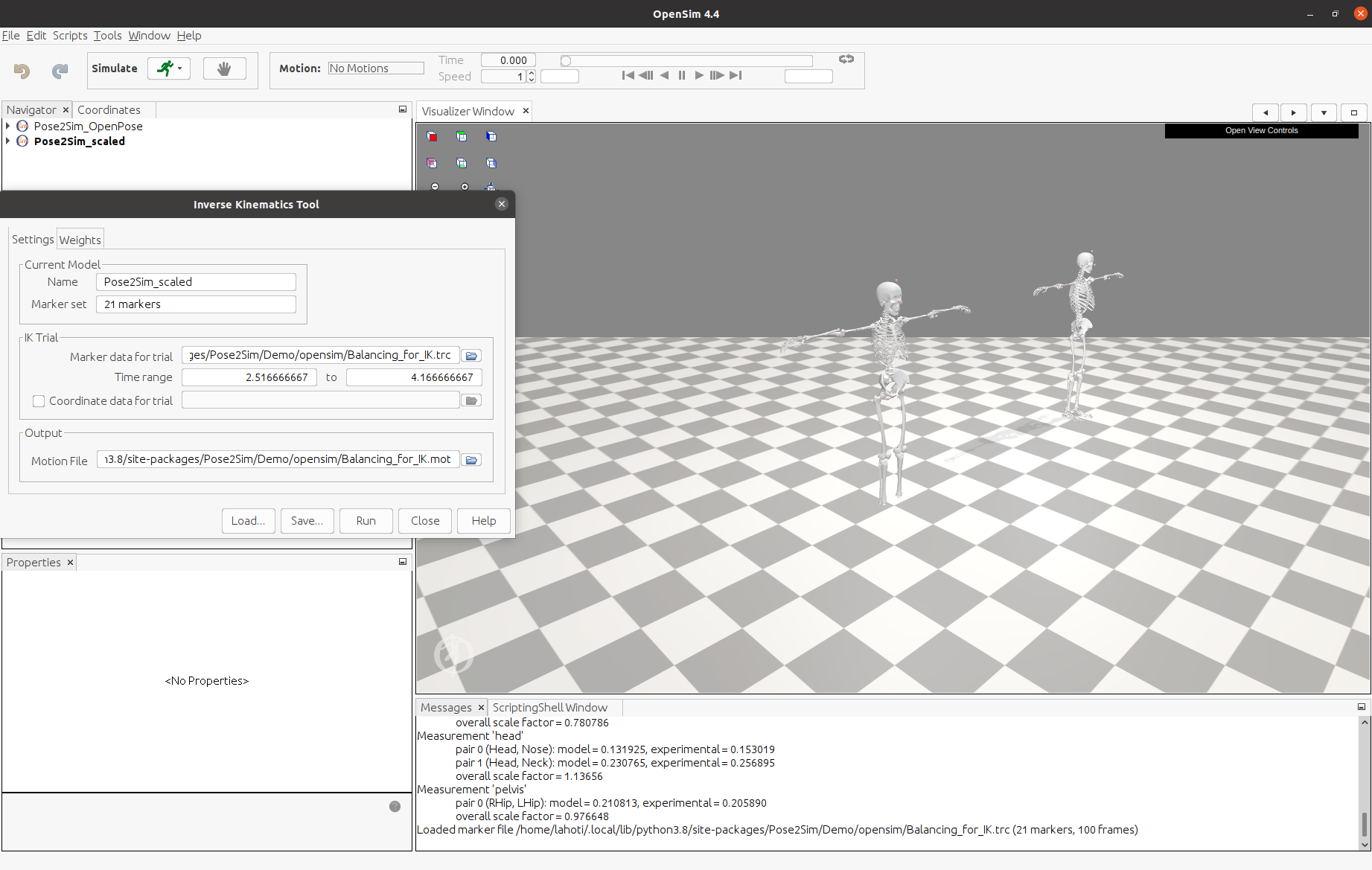 OpenSim GUI crashes after loading IK_Setup_Pose2Sim_Body25b.xml · Issue #14 · perfanalytics ...