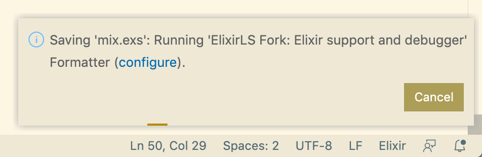 Formatter hangs on VSCode 1.42.0 · Issue #34 · elixir-lsp/vscode-elixir-ls · GitHub