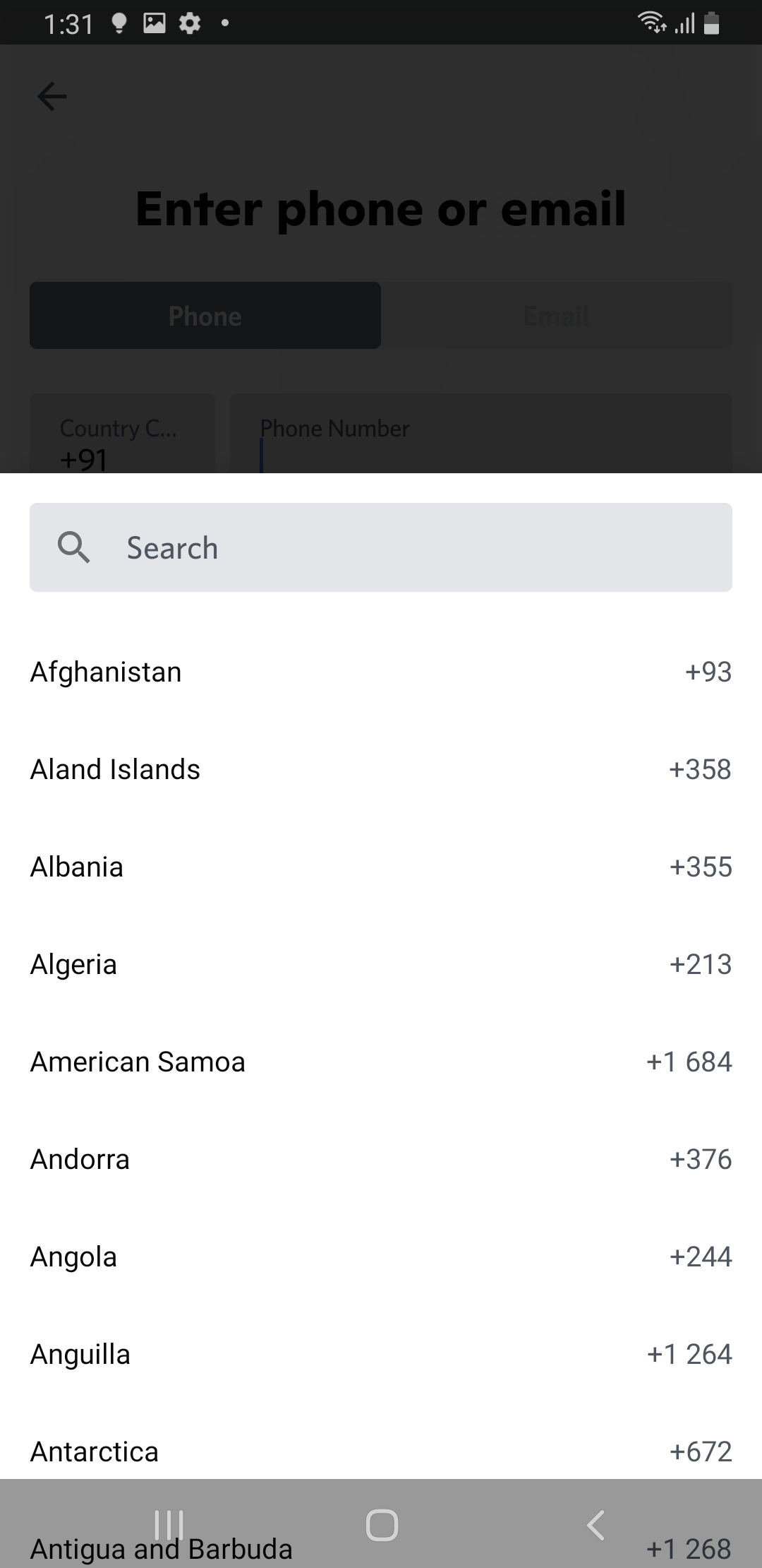 [Feature] Country Code Picker · Issue #13 · oianmol/DiscordJetpackCompose · GitHub