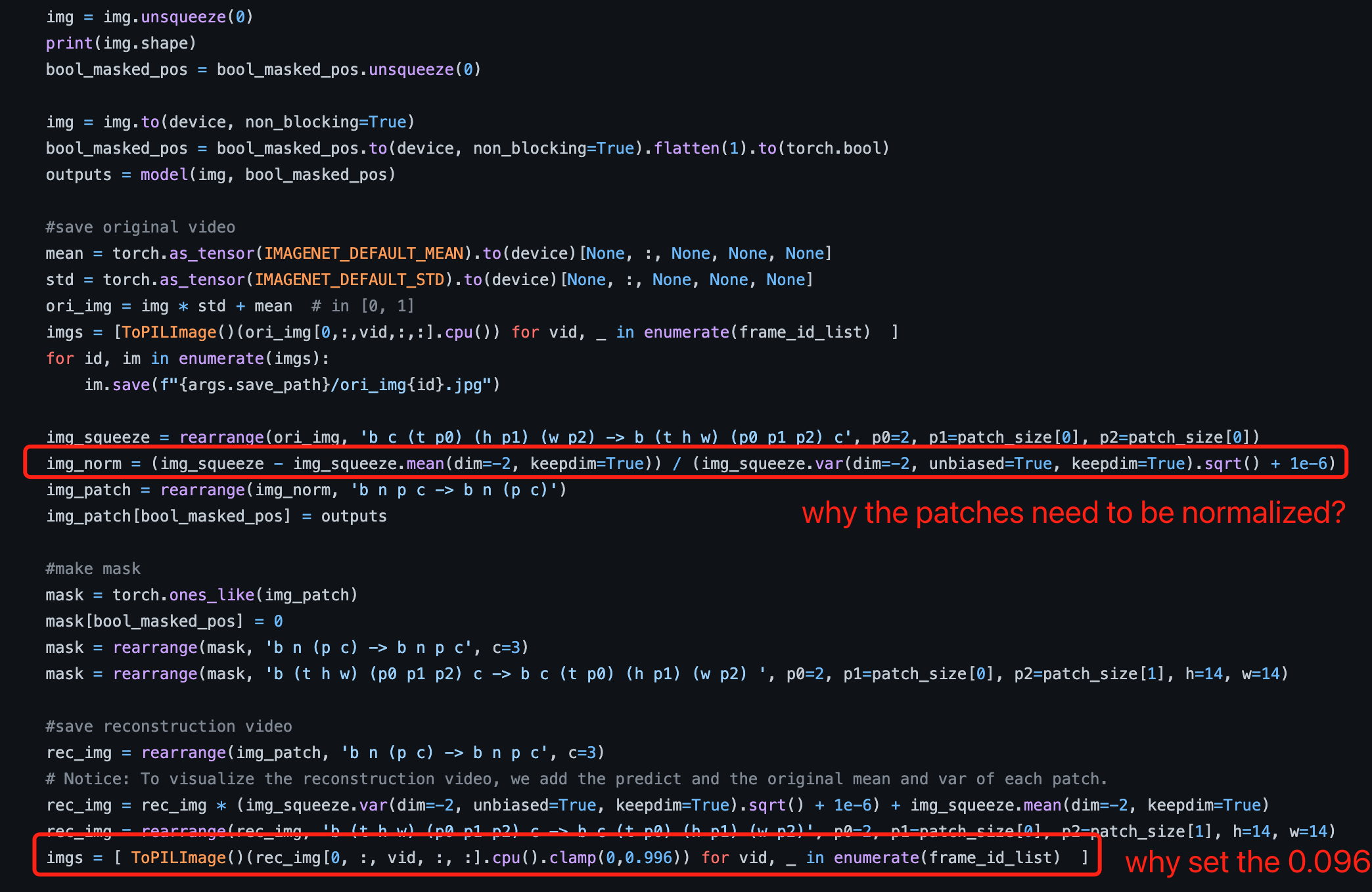 Some doubts about the code details · Issue #56 · MCG-NJU/VideoMAE · GitHub