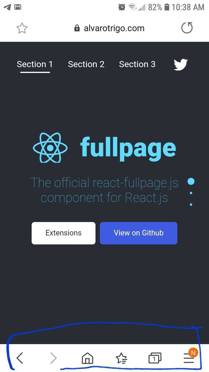Need help, question. · Issue #212 · alvarotrigo/react-fullpage · GitHub