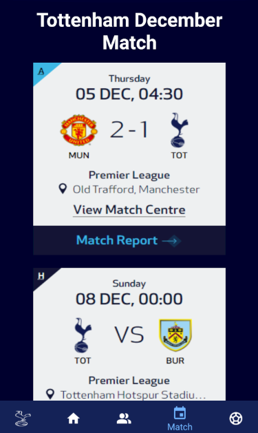 GitHub - TaewonBae/TottenhamHotspur_App: Tottenham Hotspur Application ...