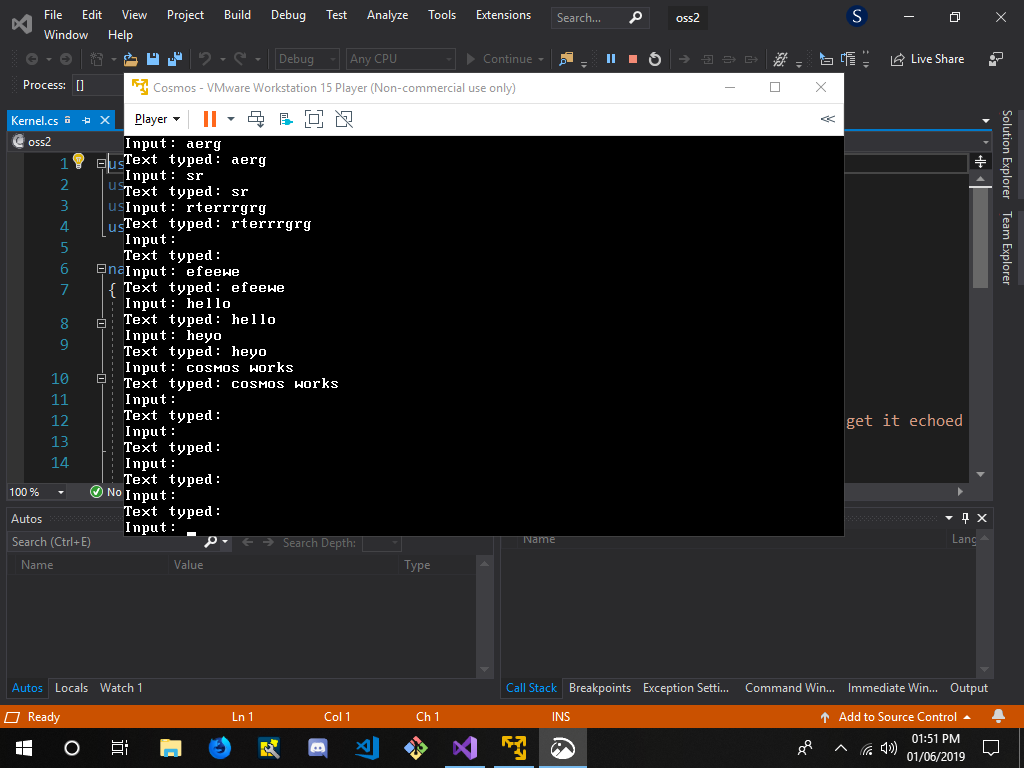"Unable to start program" error. Problem while setting up VMWare Player for Cosmos program ...