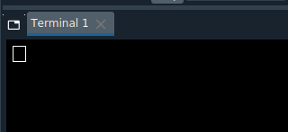 Terminal just displays a fat cursor and does nothing else · Issue #242 ...