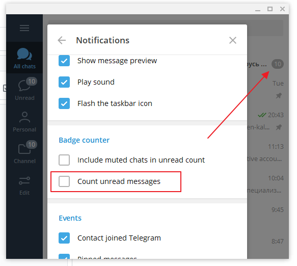 Count unread messages · Issue #8202 · telegramdesktop/tdesktop · GitHub