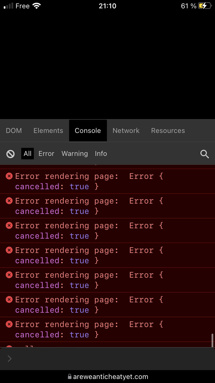 Error on Safari/Webkit · Issue #1035 · AreWeAntiCheatYet/AreWeAntiCheatYet · GitHub
