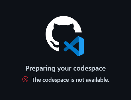 Codespace is unavailable · community · Discussion #4323 · GitHub