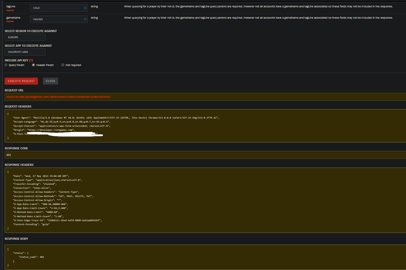 [BUG] Account Endpoints return 401 without any reason · Issue #768 · RiotGames/developer ...