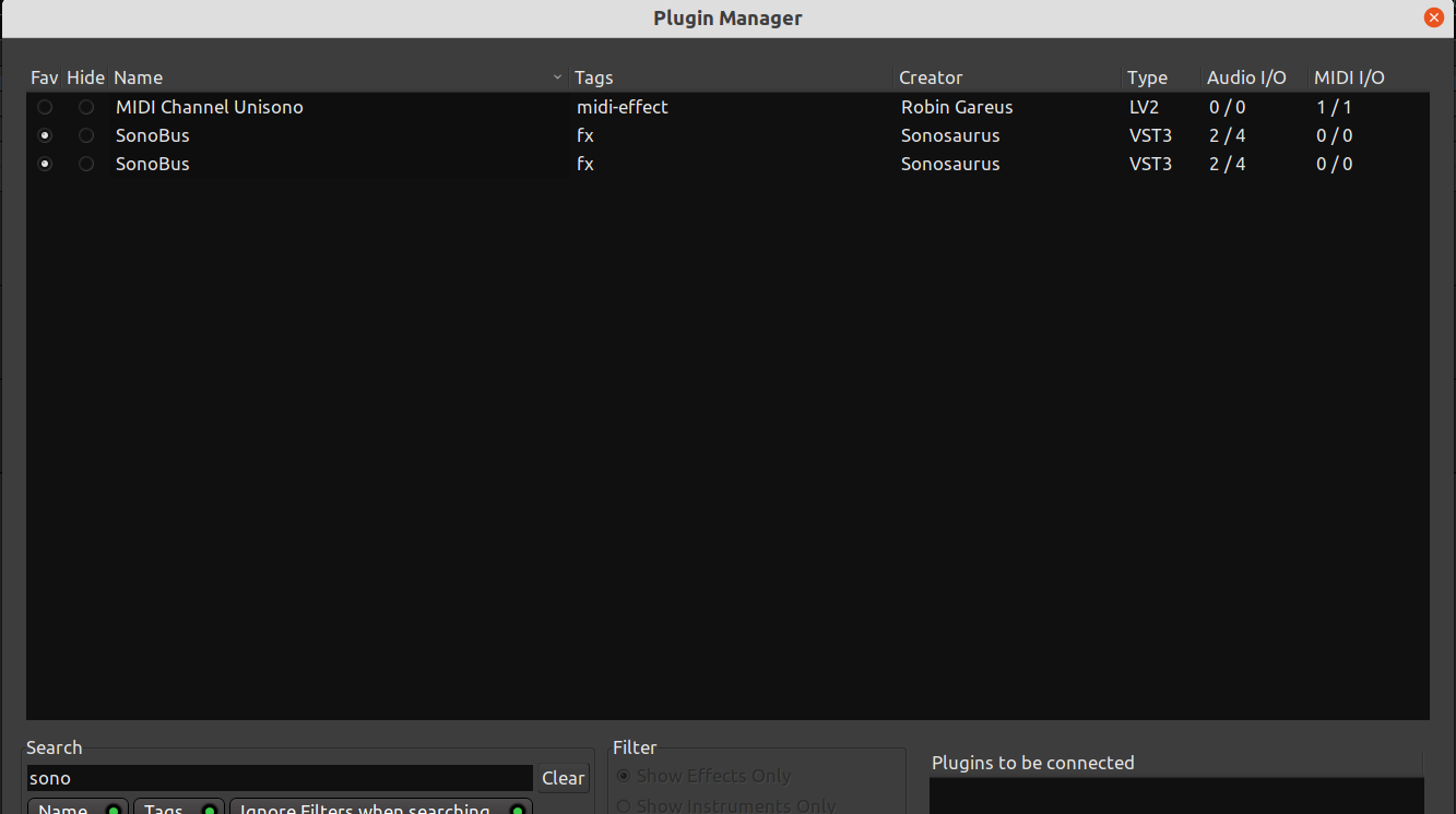 Ardour is blacklisting Sonobus VST plugin · Issue #41 · sonosaurus ...