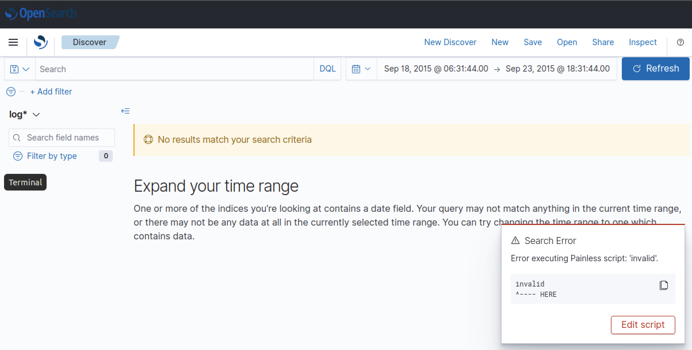 [Documentation][Data Explorer] Legacy discover plugin documentation · Issue #4758 · opensearch ...