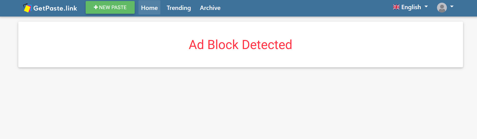 getpaste.link [anti-adblock detected] · Issue #8969 · uBlockOrigin/uAssets · GitHub
