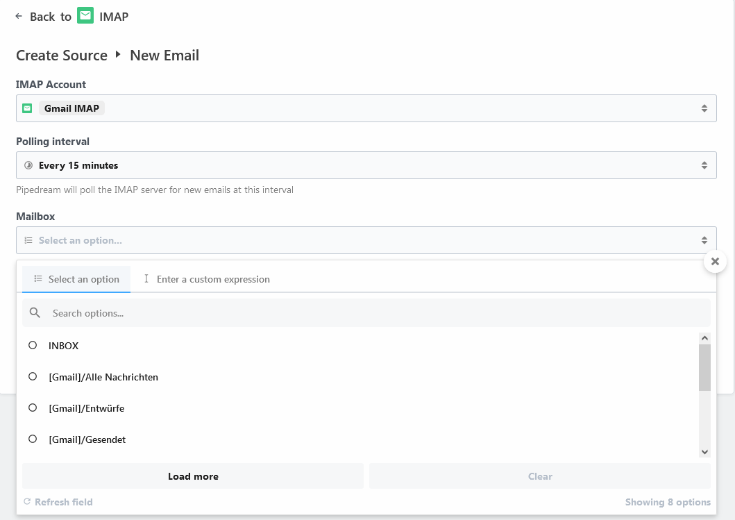 [BUG] Source: IMAP - Can't select Mailbox · Issue #4382 · PipedreamHQ/pipedream · GitHub