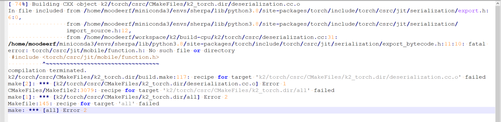 can't build the sherpa · Issue #205 · k2-fsa/sherpa · GitHub