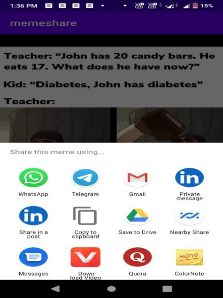 GitHub - NikhilD23/MemeShareApp: This is a basic meme sharing Android application.