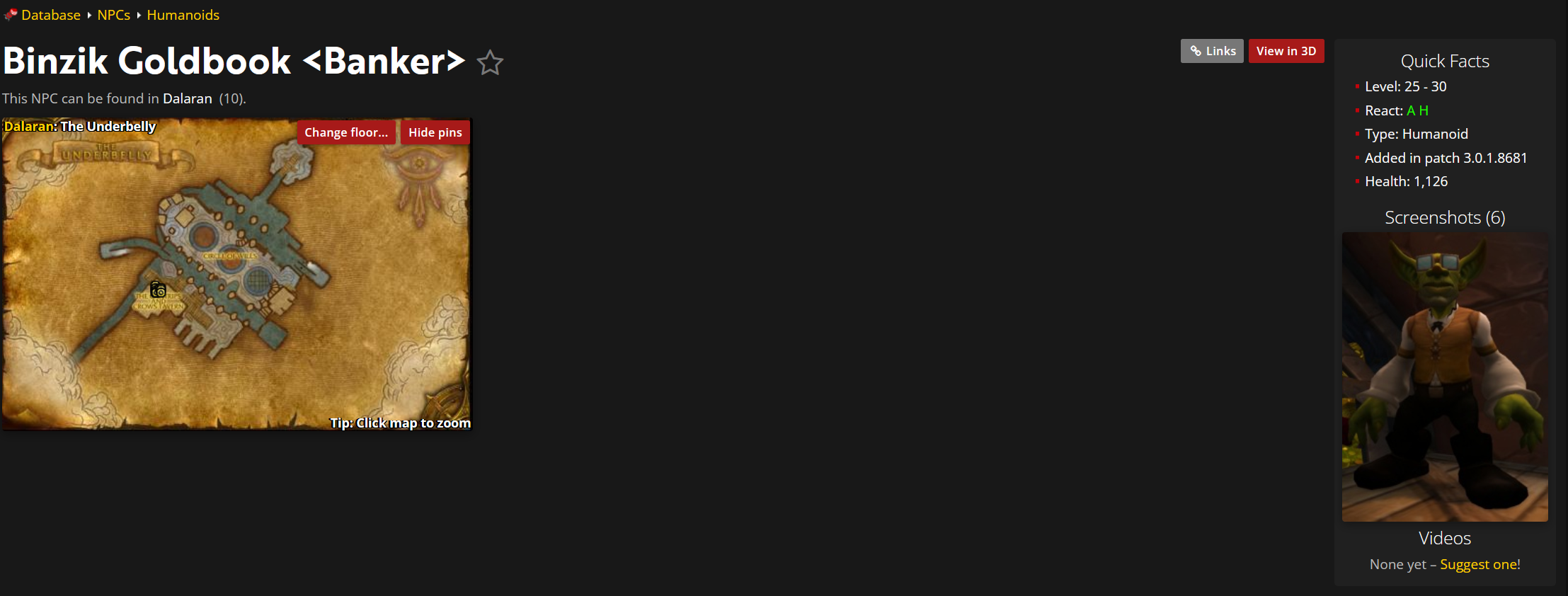 [NPC][Dalaran] Goblin banker missing in Dalaran sewer · Issue #1897 ...