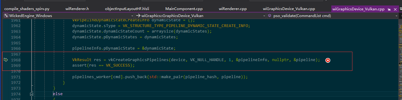 crashed in vkCreateGraphicsPipeline when optimization disabled · Issue ...