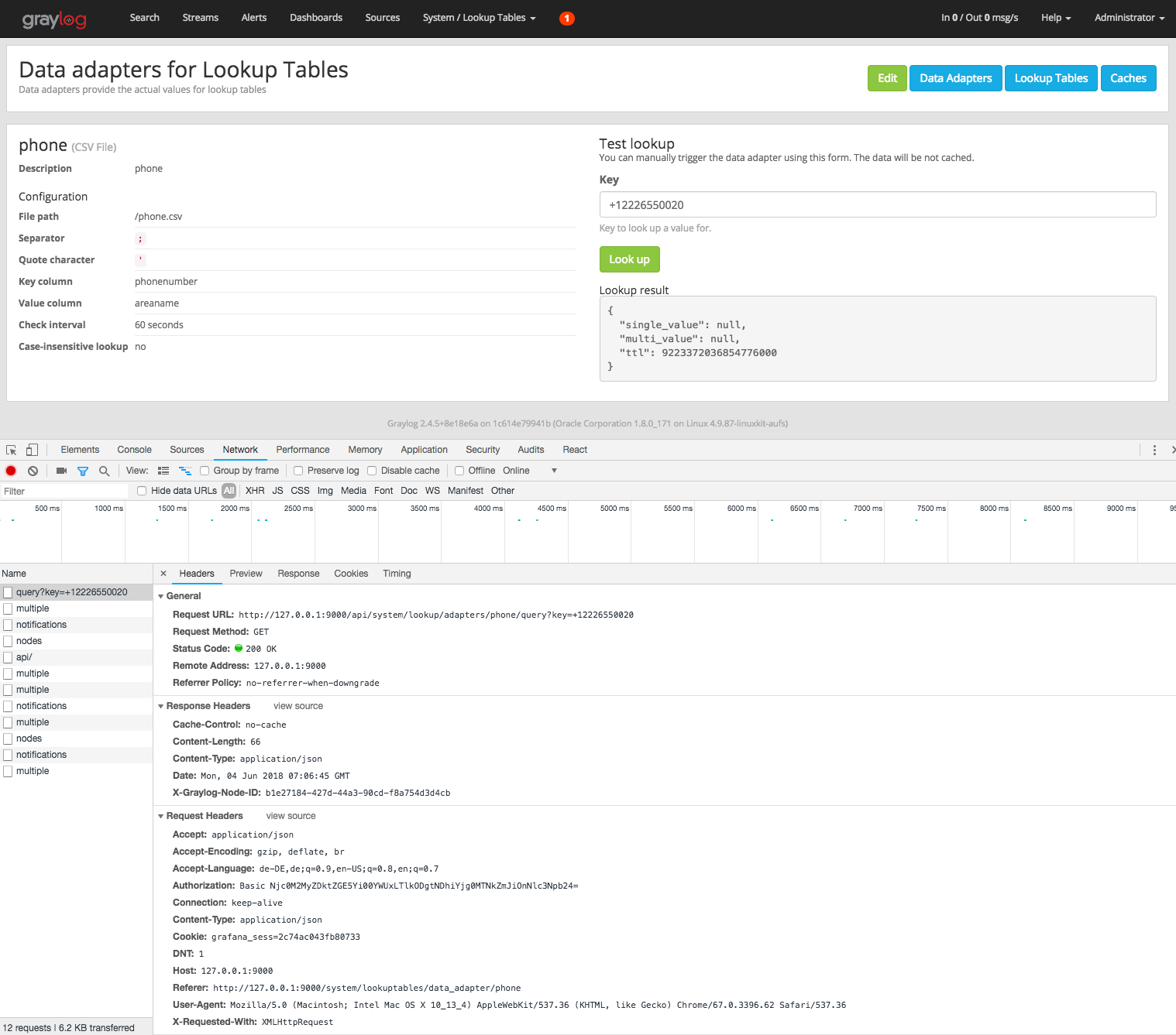 Lookup Data Adapter lookup in web interface fails to URI-encode query · Issue #4816 · Graylog2 ...