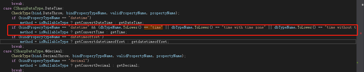 升级成 .Net 5 后，postgresql 的 time 类型 映射实体对象 异常 · Issue #880 · DotNetNext/SqlSugar · GitHub