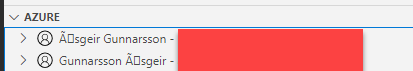 Adding Azure account with unicode characters shows wrong · Issue #12629 · microsoft ...
