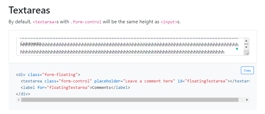 Textareas does not works well for floating labels. · Issue #34234 ...