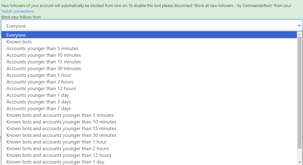 [Feature] Be able to filter on the "block all new followers" tool · Issue #63 · CommanderRoot ...