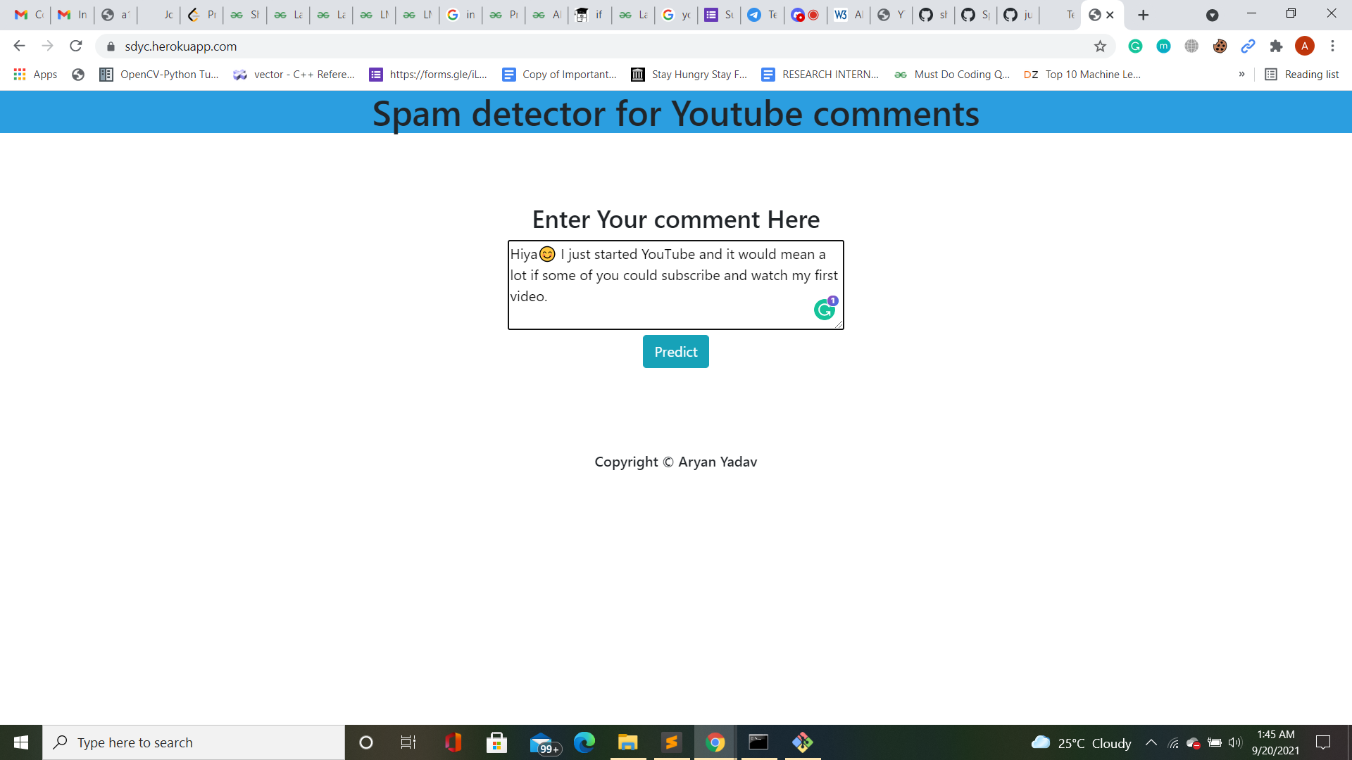 GitHub - justgoofingaround/Spam-Detector-for-YouTube-Comments