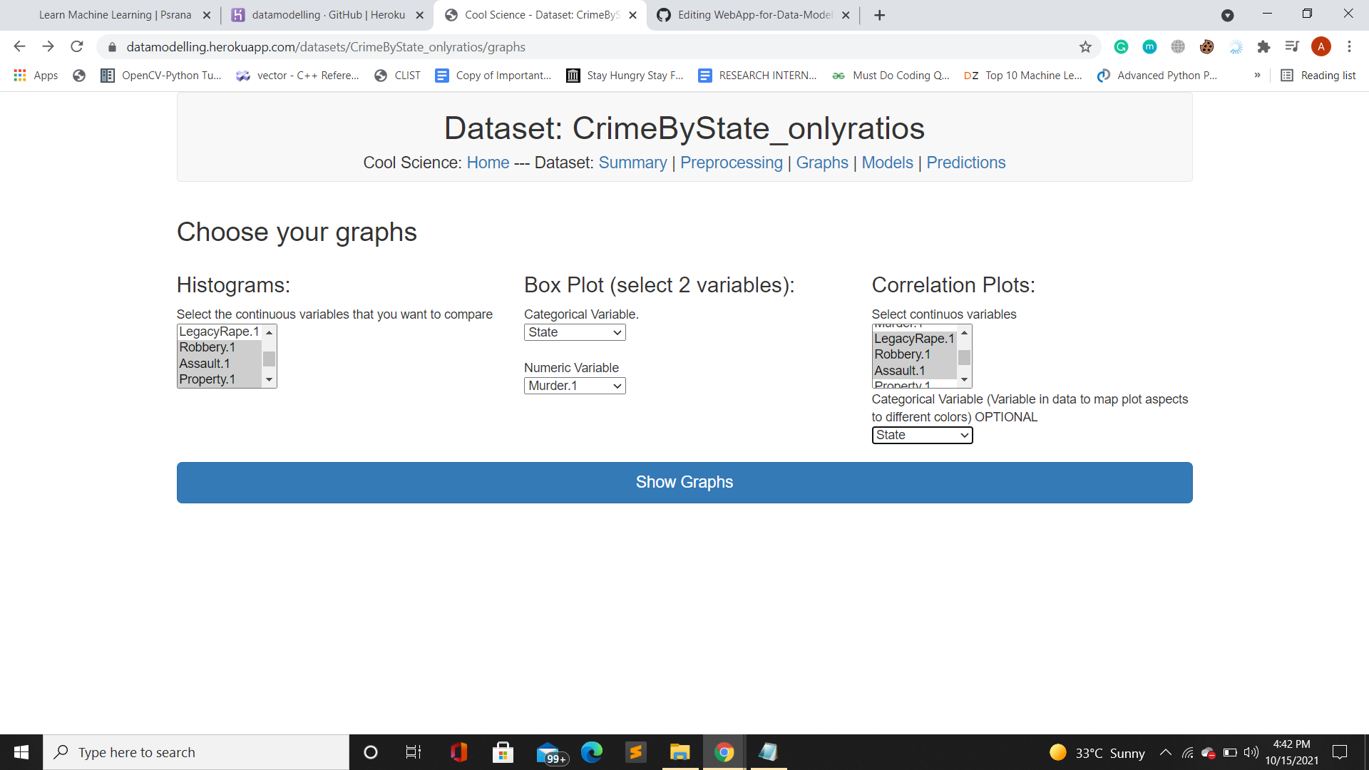 GitHub - justgoofingaround/WebApp-for-Data-Modelling