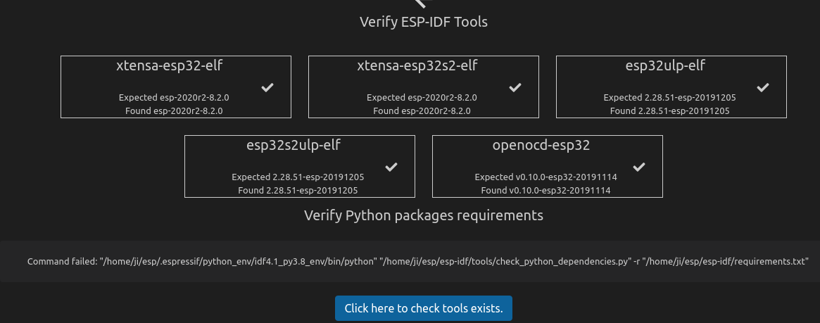 onboarding fault:pkg_resources cannot be imported probably because the ...