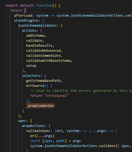 Worker caught an error: Error: schema with key or id "openapi-2.0 ...