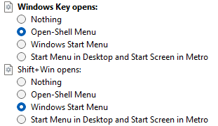 Activation Shortcut, all just "Windows Key" and option to "fall back ...
