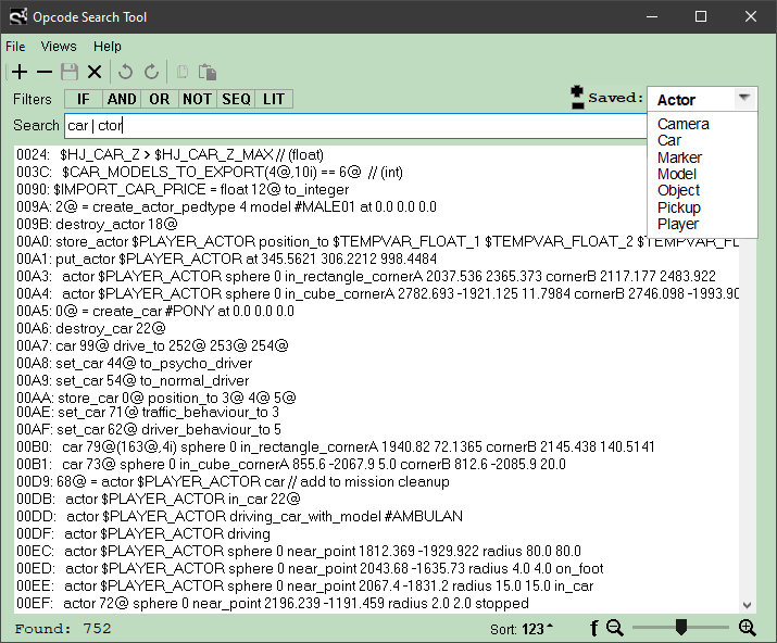 Opcode Search Tool Enhancements · Issue #76 · sannybuilder/dev · GitHub